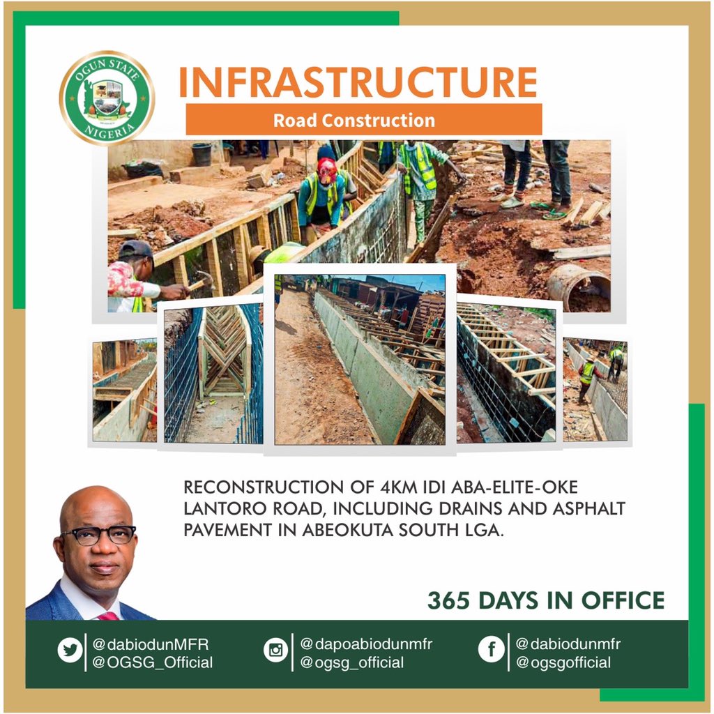 Ogun State Government - OGSG on Twitter: "#DapoAbiodun365Days…