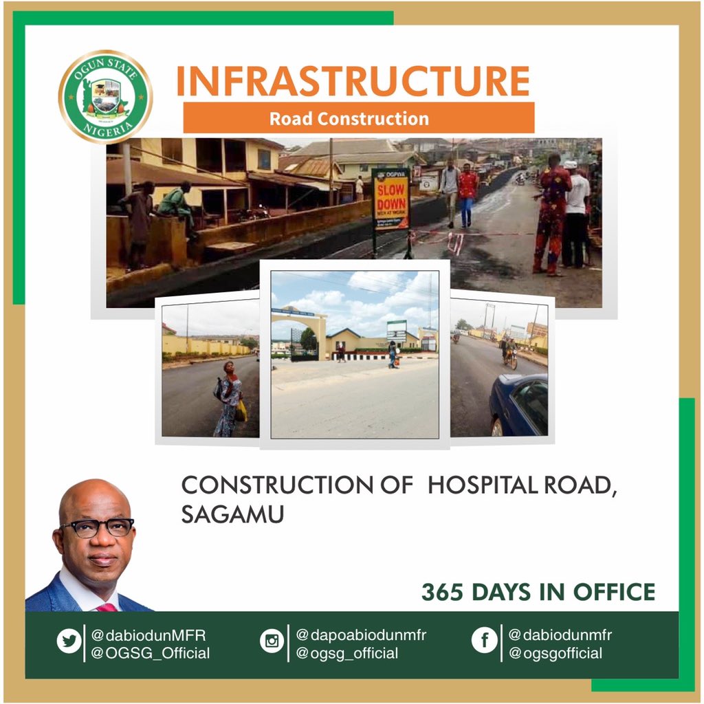 Ogun State Government - OGSG on Twitter: "#DapoAbiodun365Days…