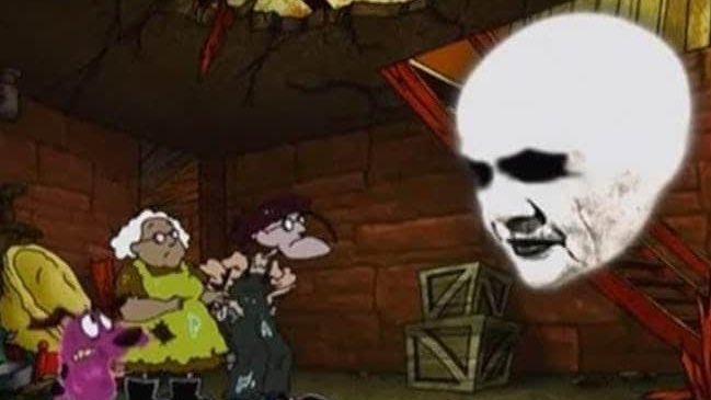 Courage The Cowardly Dog Scared Face