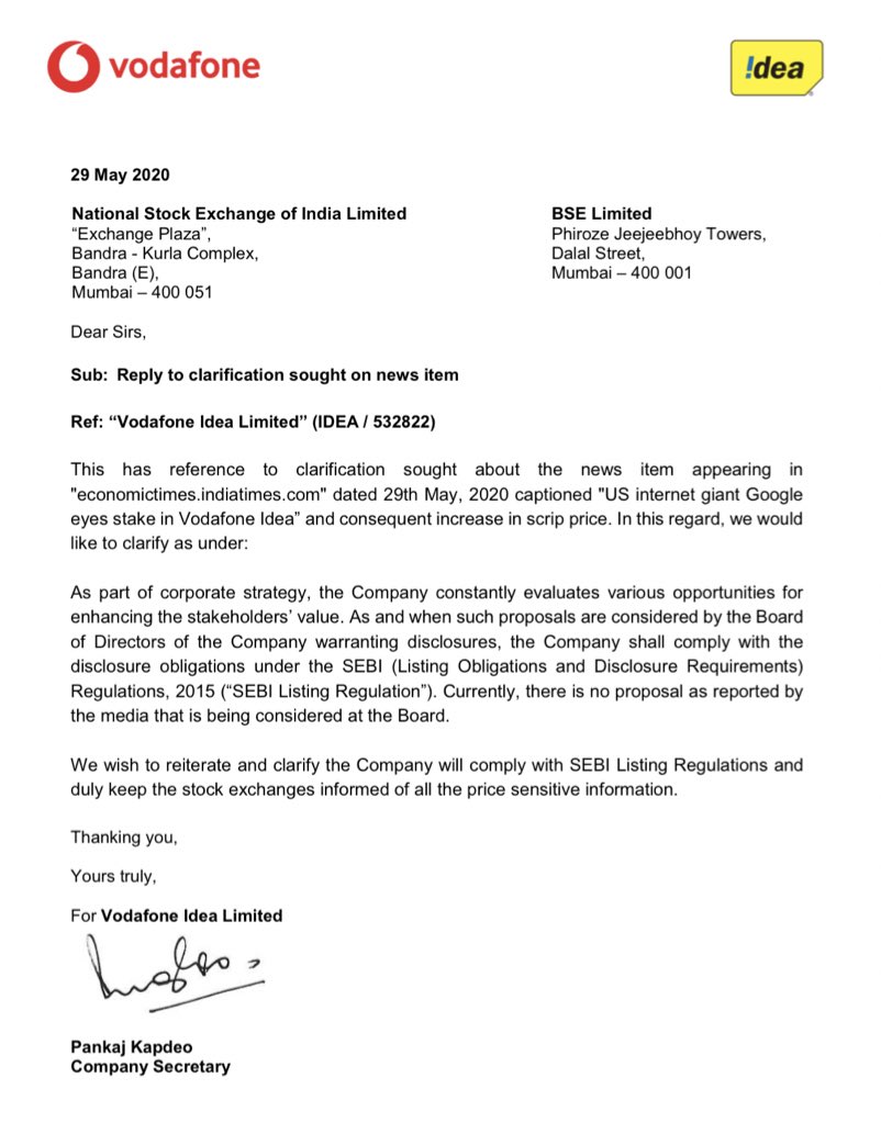 Vodafone Stock Value Of