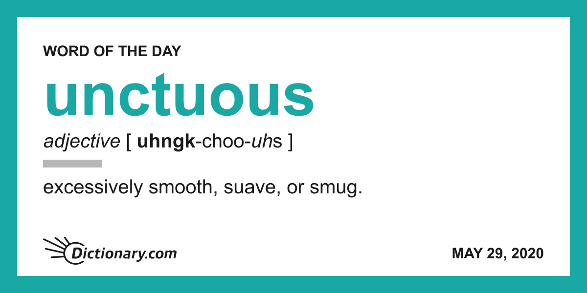 Unctuous Definition
