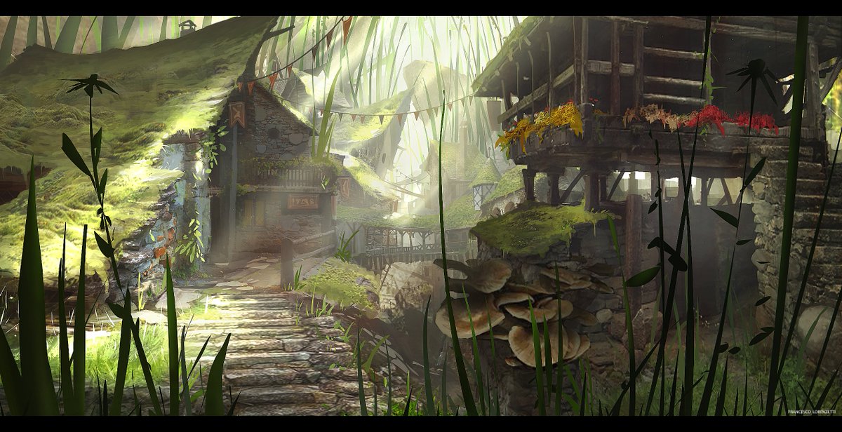 Unreleased environmental concept work from 'Mouseguard' 🙌 #asc # ...