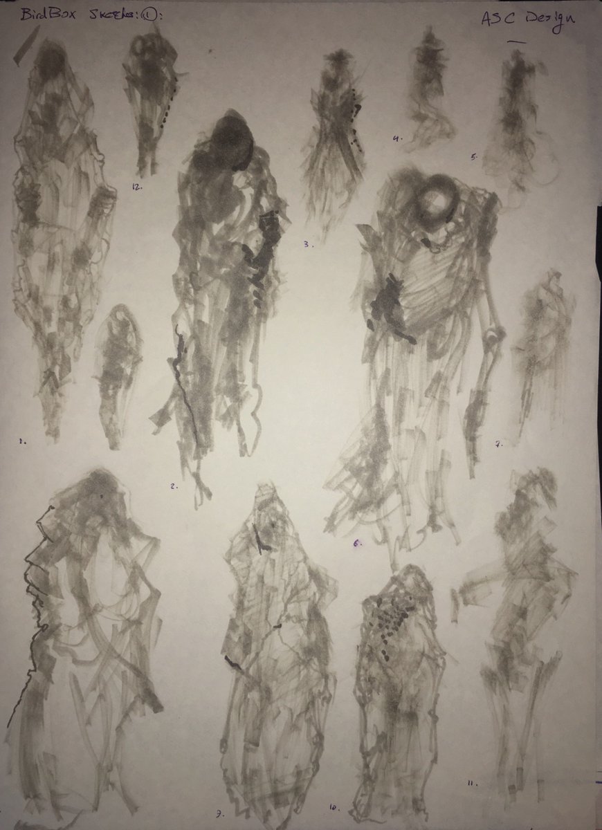 Early sketch designs for 2018's 'Bird Box' -- Learn more about our # ...