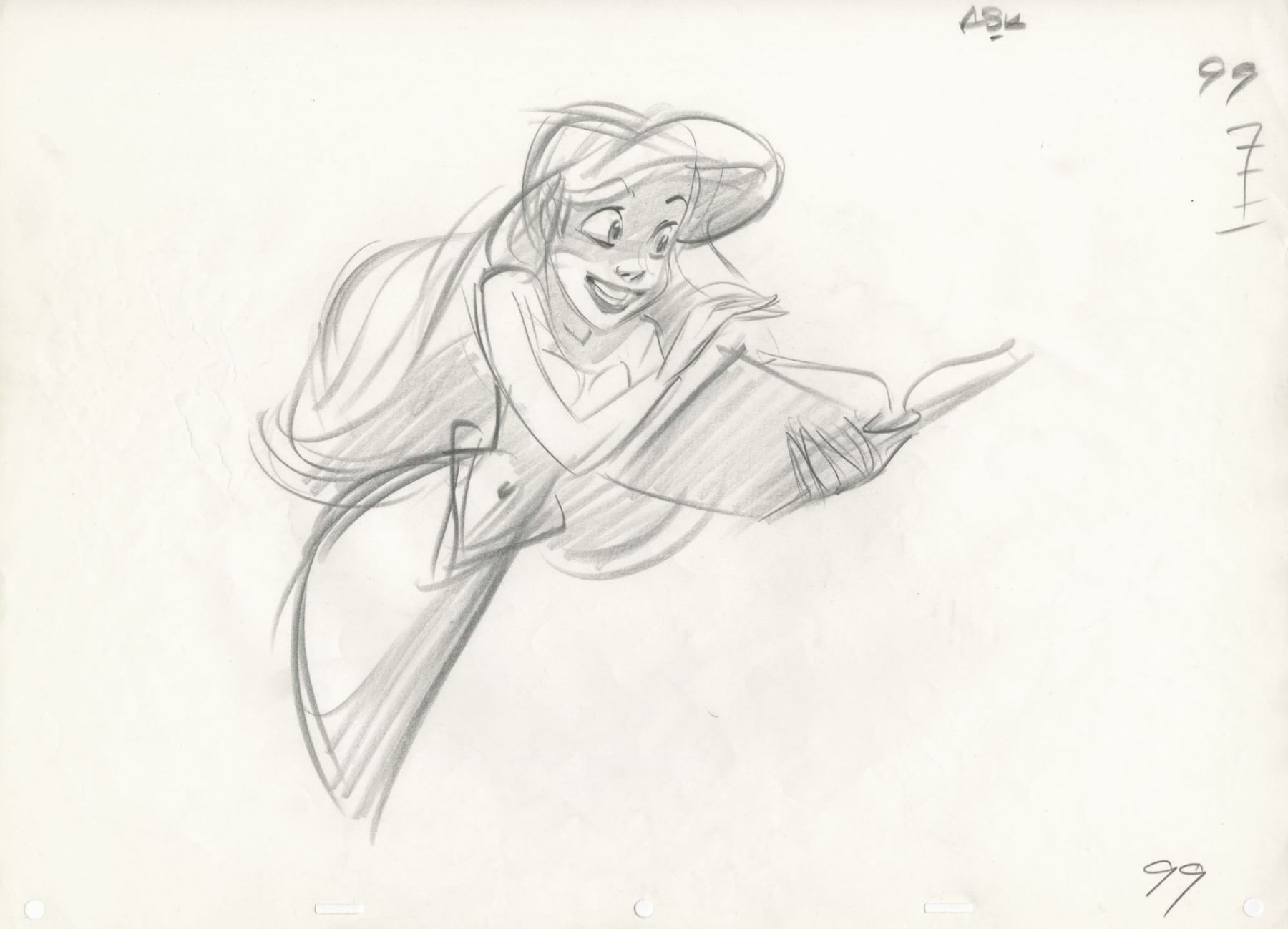 Little Mermaid Sketch Glen Keane