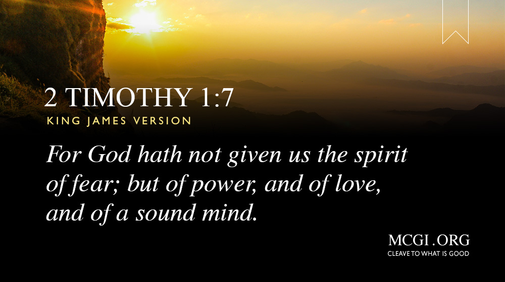 2 Timothy 1:7 Kjv