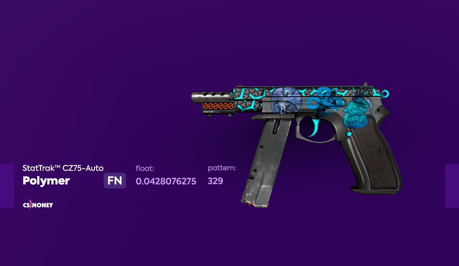 CS.MONEY on Twitter: "A completely blue CZ75-AUTO | Polymer! There are only 3% of such patterns ...
