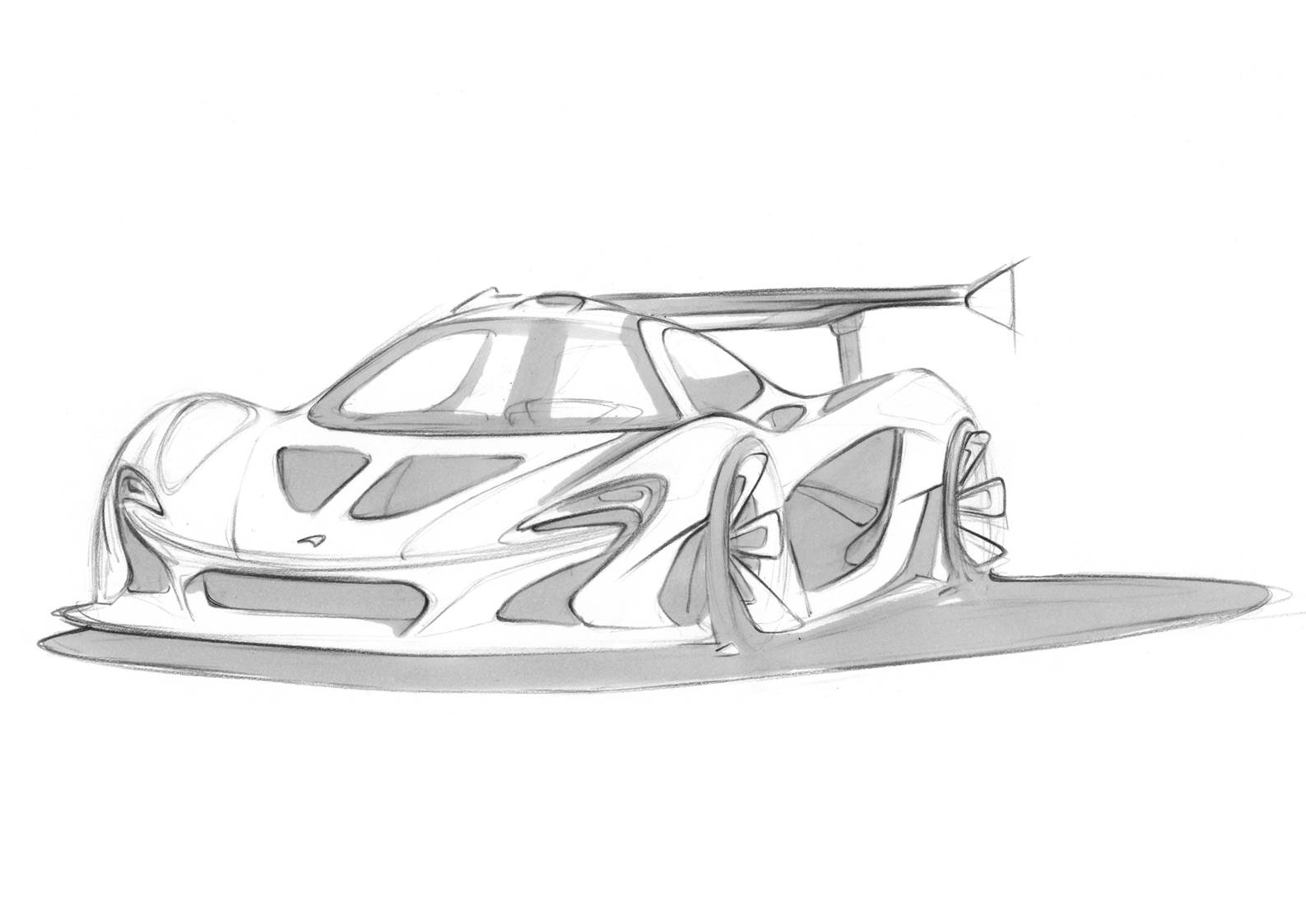Mclaren P1 Drawing