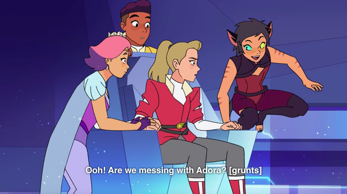 Dee π Catra Gender On Twitter I See Your Catra Sitting In Adoras Lap And I Raise You The