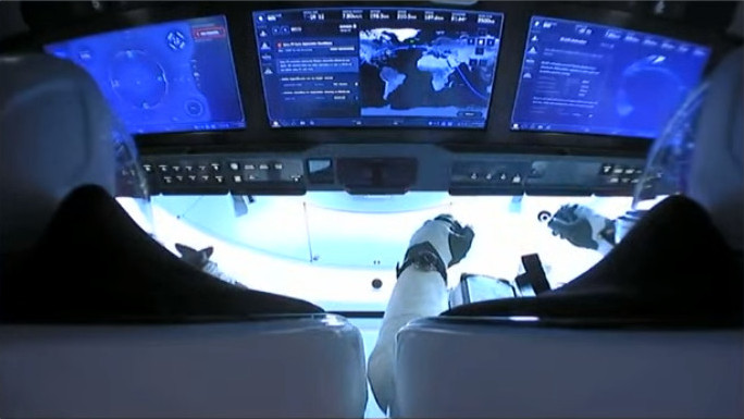 Spacex Dragon Interior Touch Screen