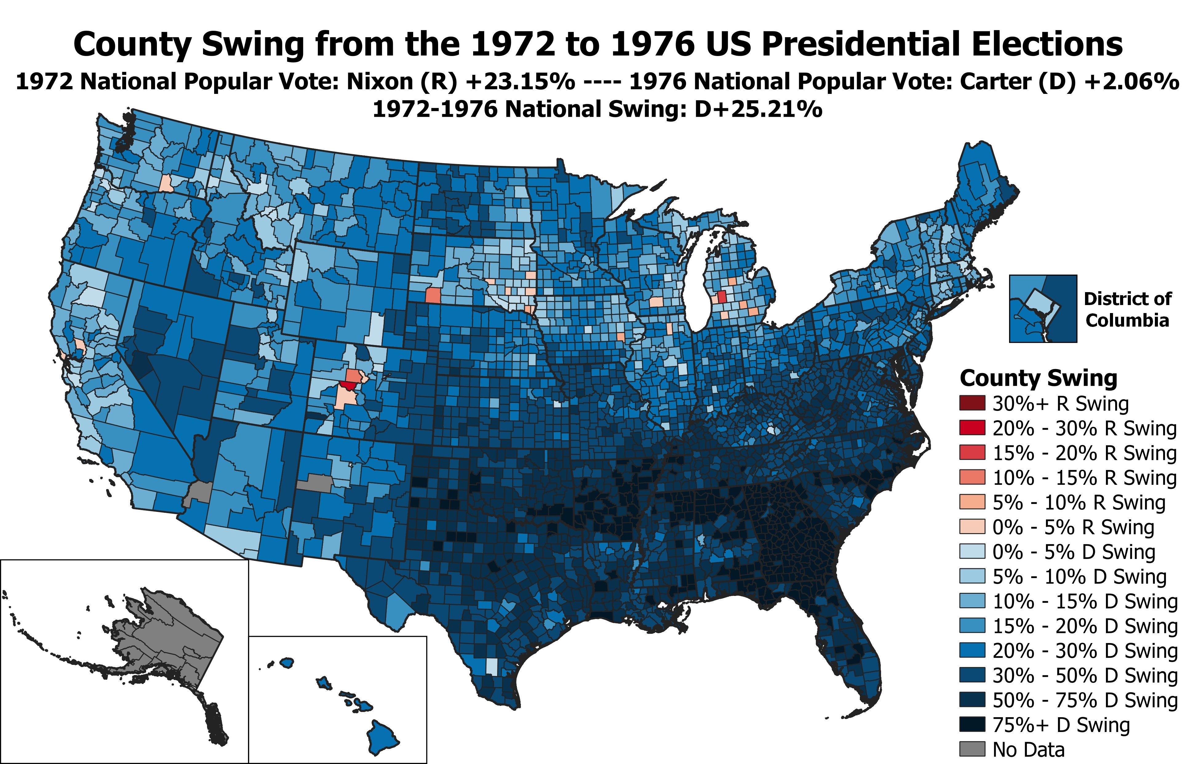 1976 Presidential Election Map