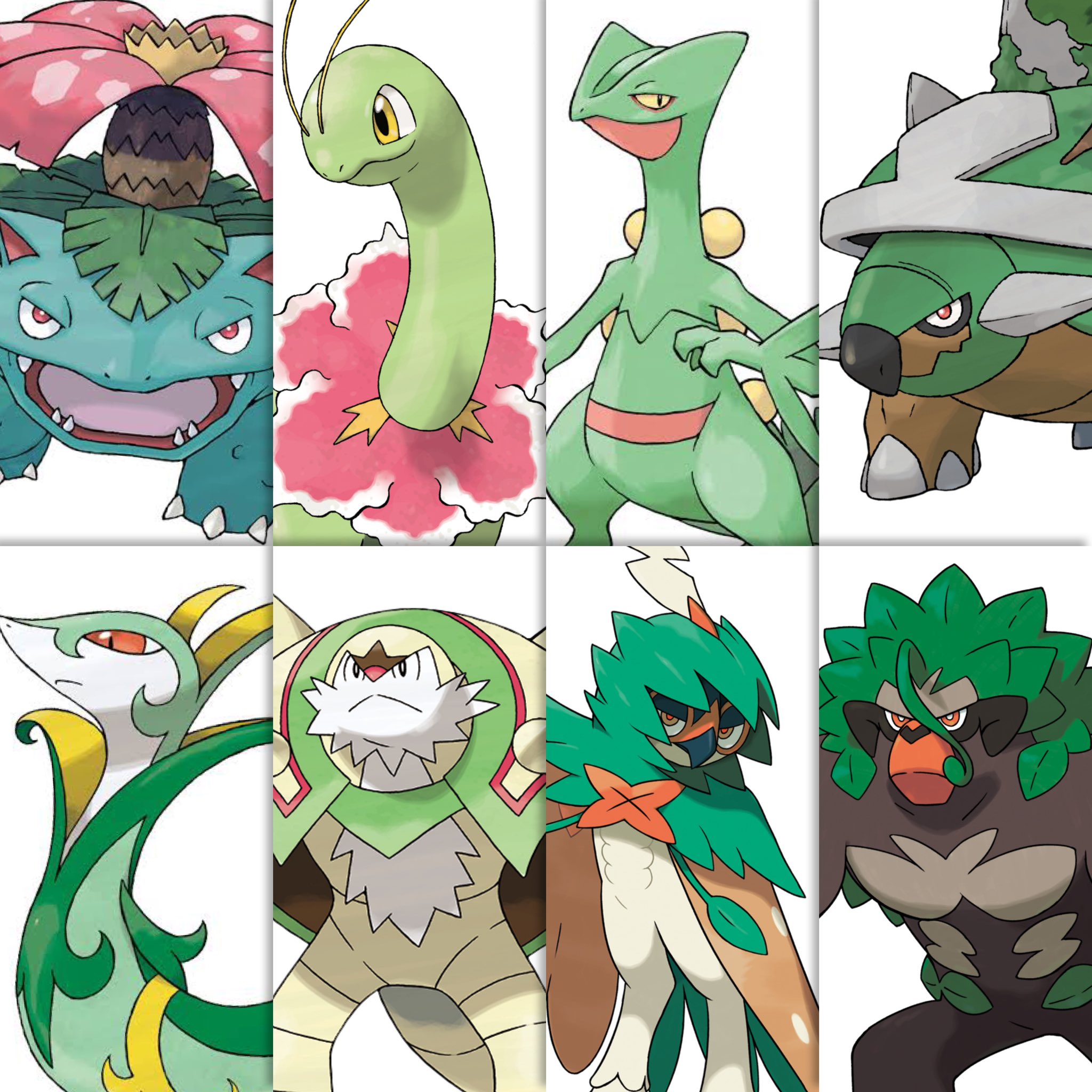 Pokemon All Grass Starters