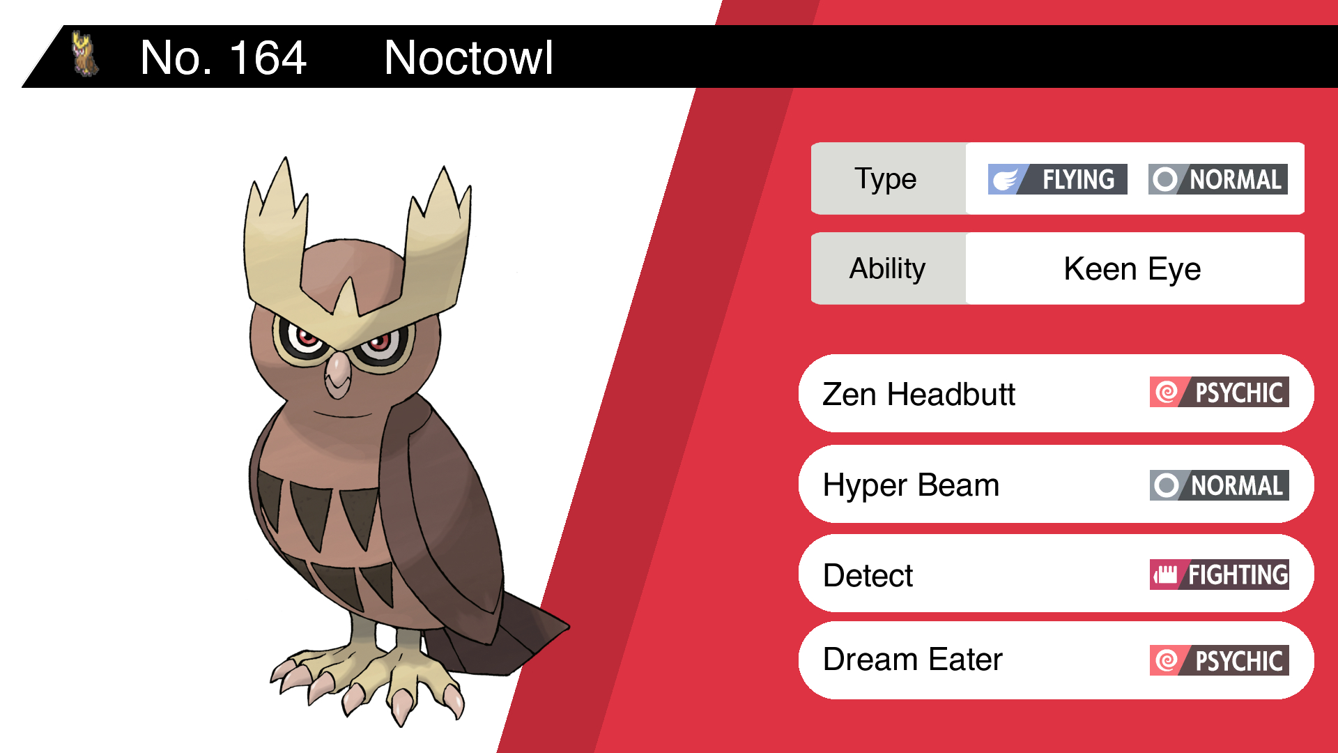 Noctowl Evolution Chart
