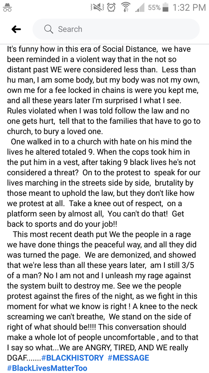 I had a few things to get off my chest! #FoodForThought #BlackHistory # ...
