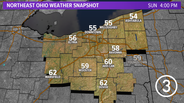 Weather Snapshot across northern Ohio right now ... Find more forecast ...