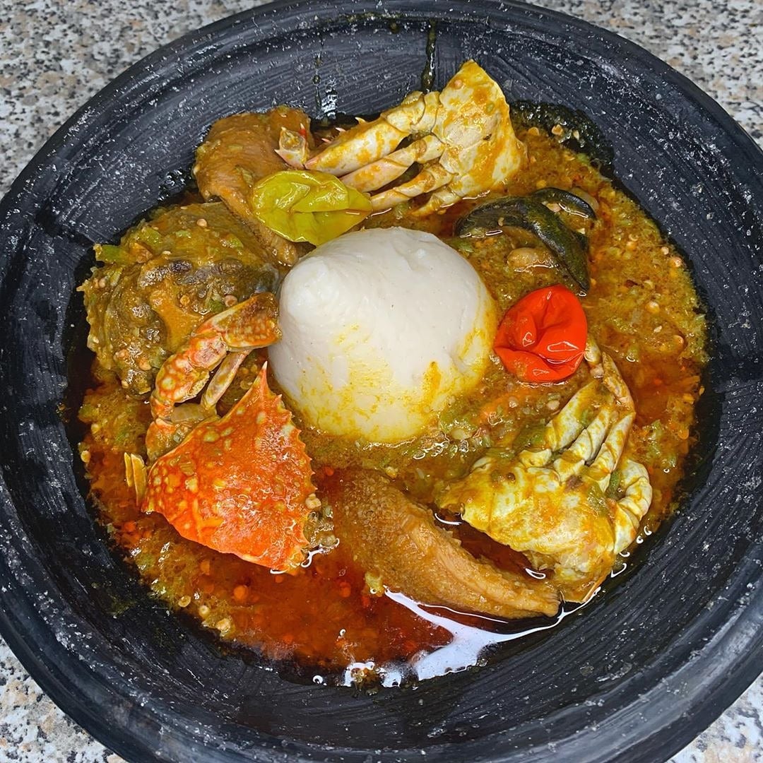 Banku And Okro Stew