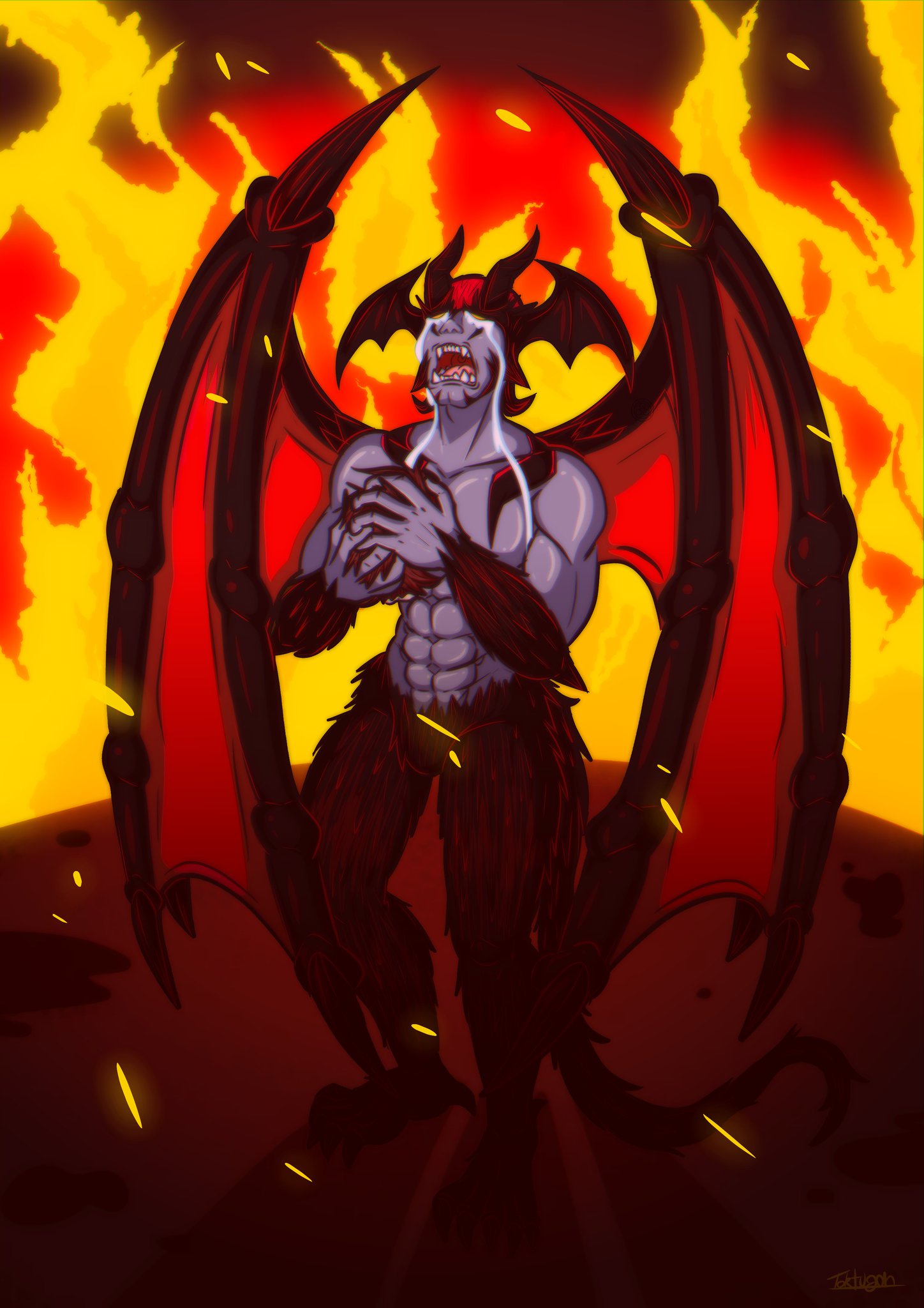 El Tortugon on Twitter: "hello !, here is the Devilman Fan Art i mentioned in the 6 fan art ...