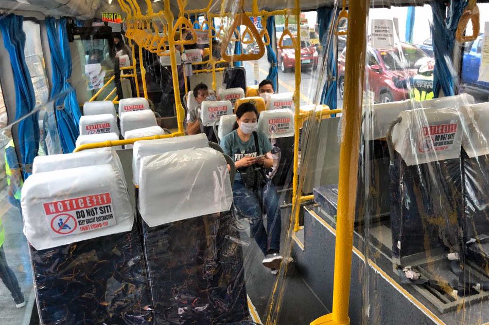 LOOK: This is how passengers are practicing physical distancing inside ...