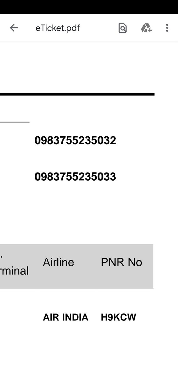 Air India Pnr Number E Ticket Make My Trip