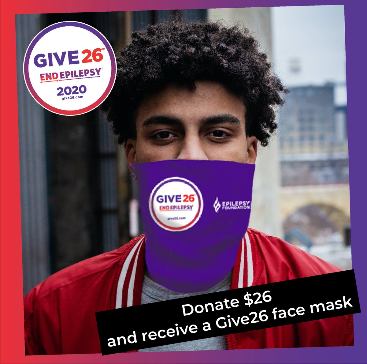 Receive a Give26 FaceMask when you make a 1 time donation of just $26 ...