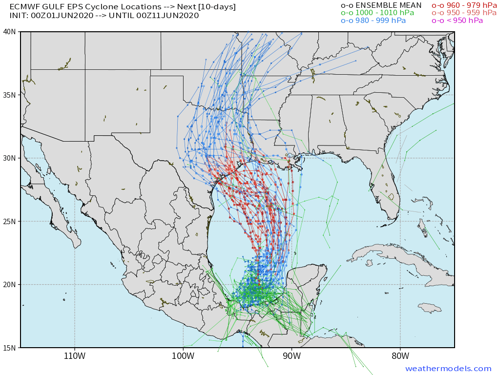 Gulf Mexico : Weather models continue predict potential strong tropical ...