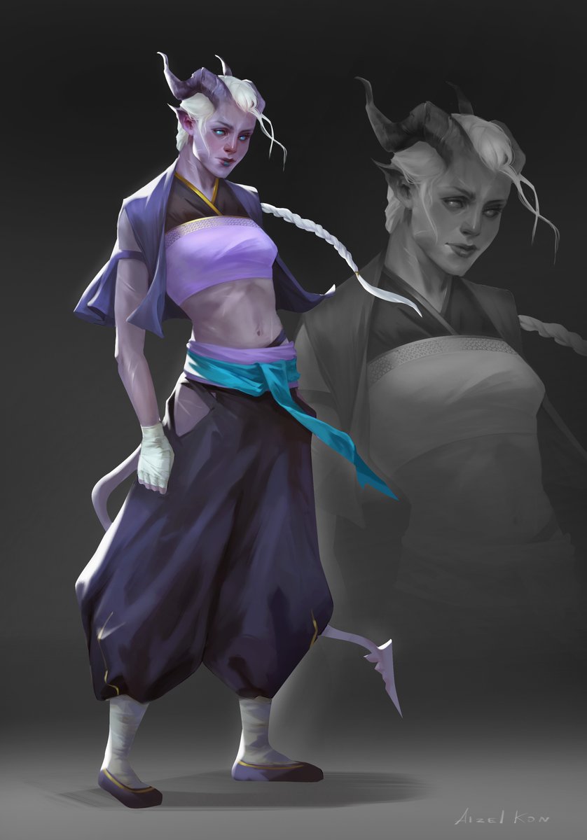 「Full body painting for the second winner」|Anna Moshak ඞのイラスト