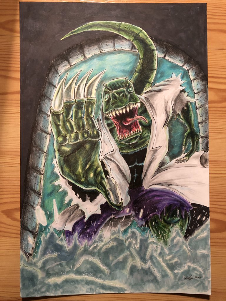 Lizard Man Spiderman Drawing