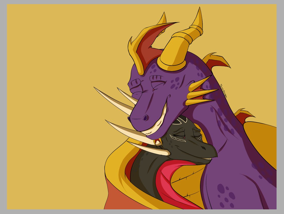 Spyro And Cynder Kiss