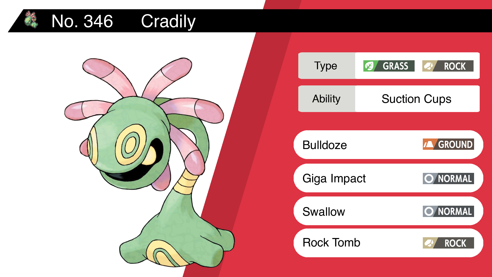 Pokemon Cradily Evolution