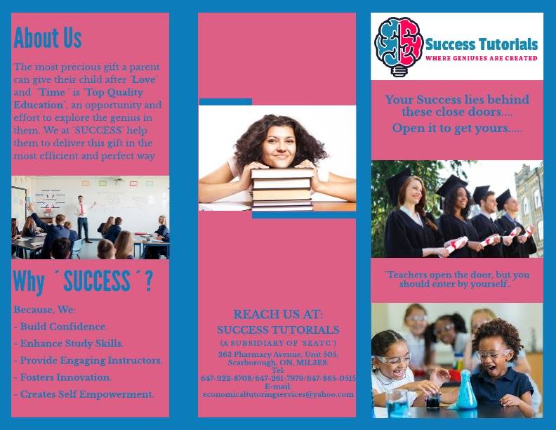 Success Education and Technical Consultants on Twitter: "Brochure ...