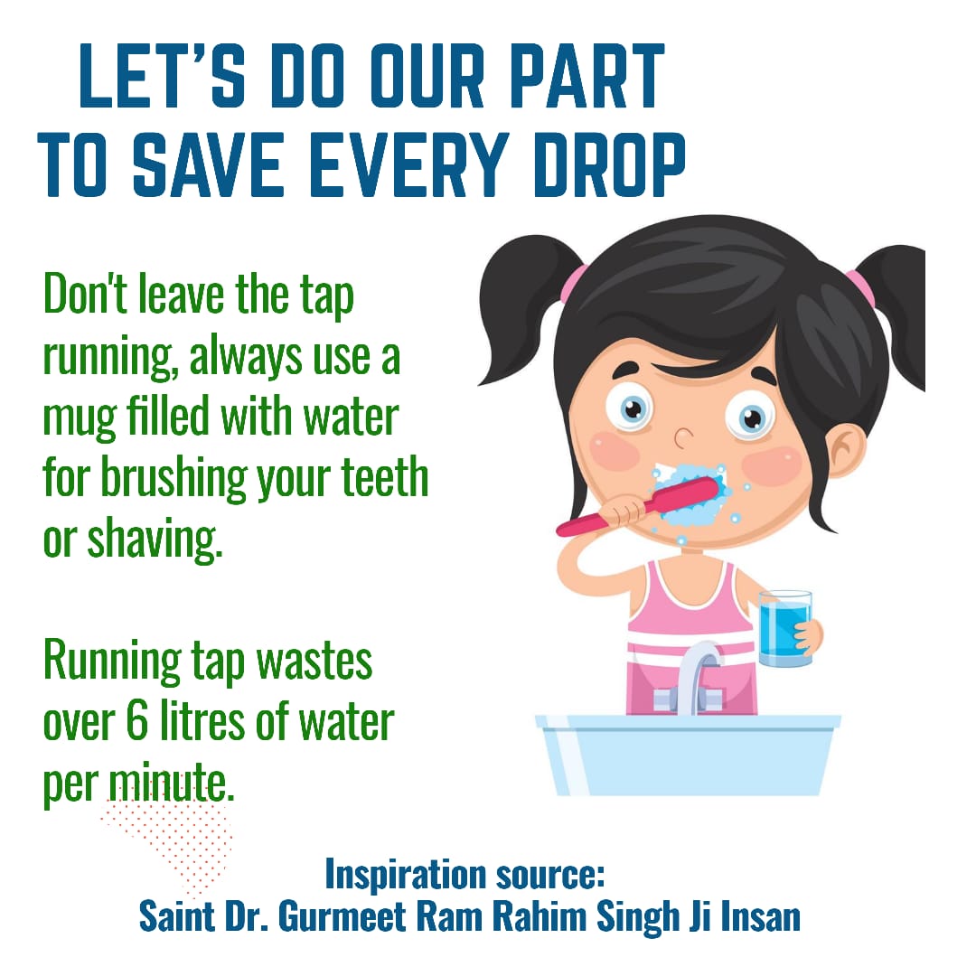 Brush Teeth Save Water