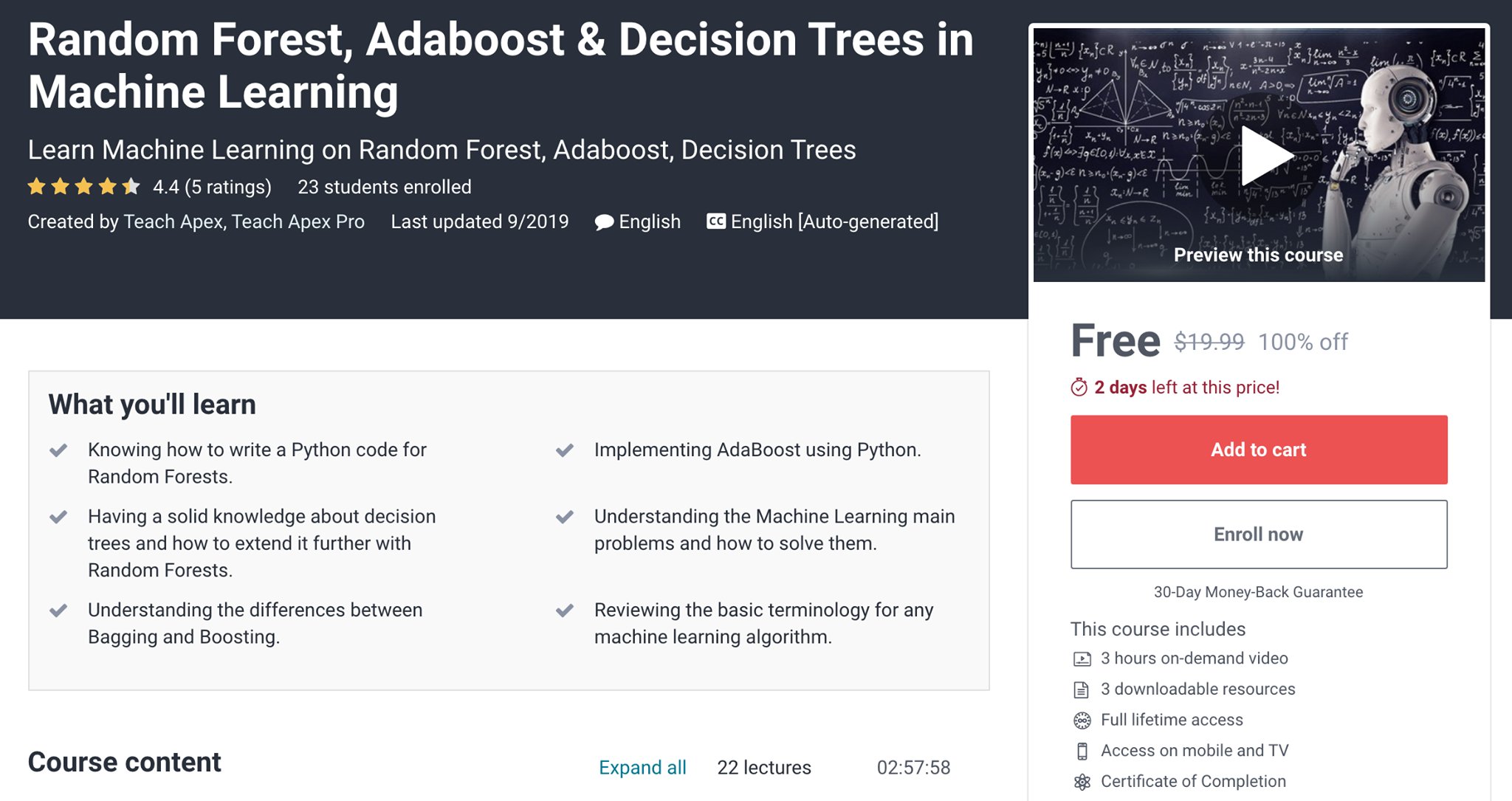 Code Geek on Twitter: "Machine Learning: Random Forest, Adaboost & Decision Tree https://t.co ...