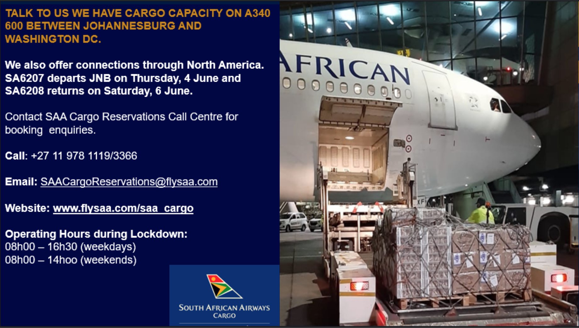 South African Airways Cargo Logo