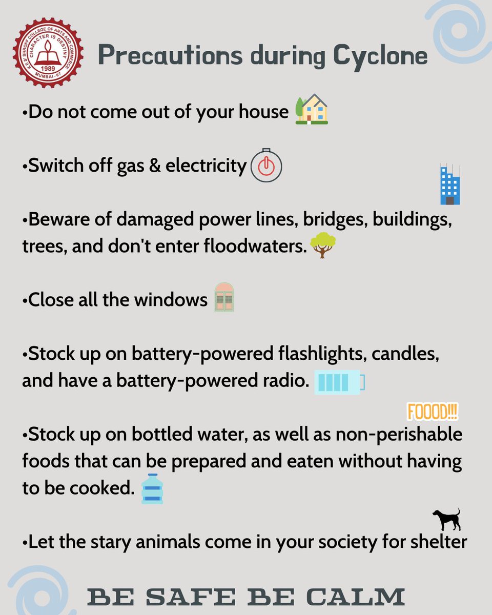 Precautions Of Cyclones