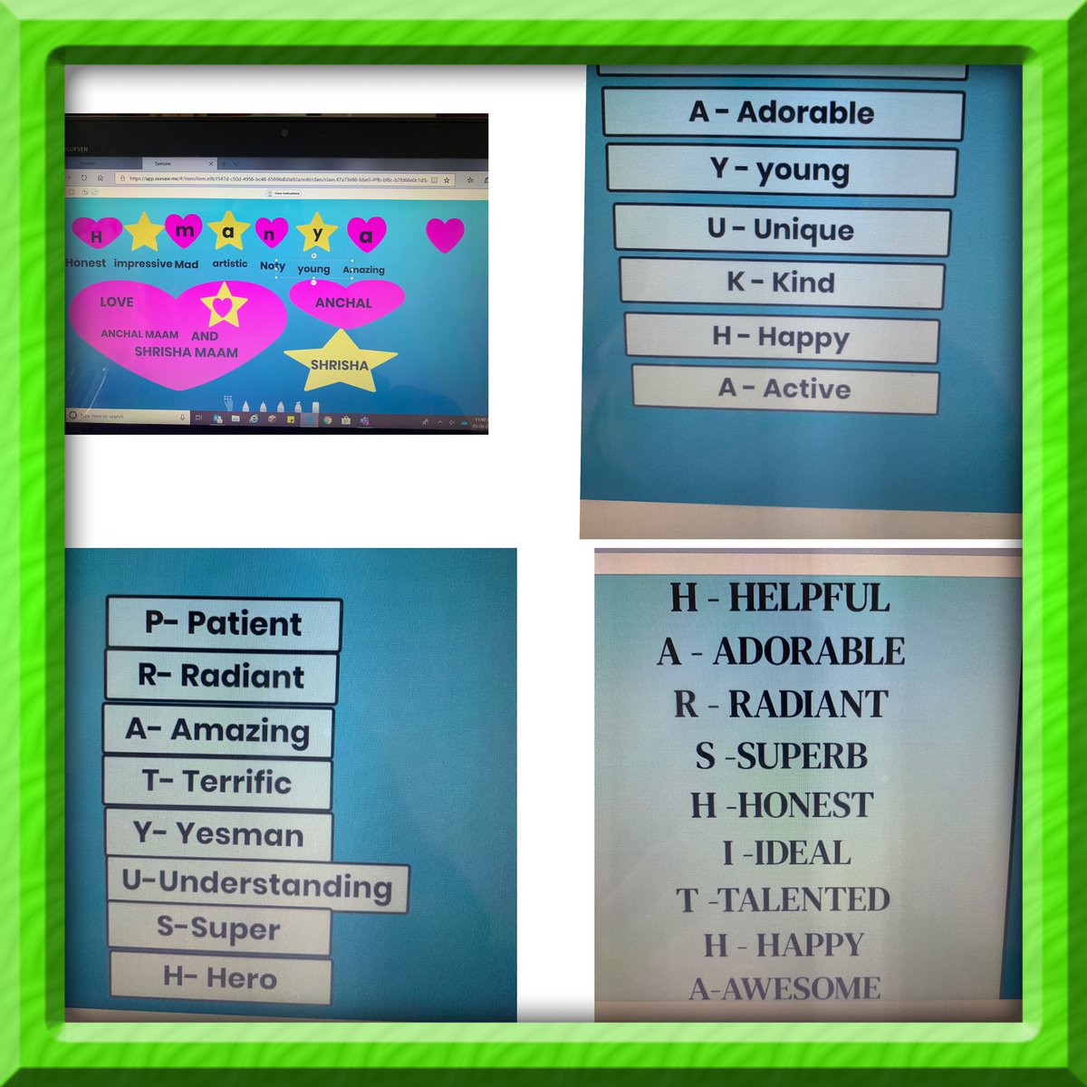 Family Acrostic Poem