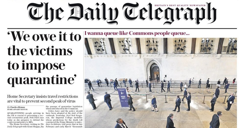 Whoever wrote the Telegraph headline about parliament’s socially ...