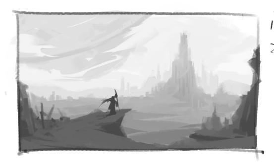 「練習畫面的遠近區分 超級俗套構圖 」|‎ 飛密 / Meron Fly の漫画