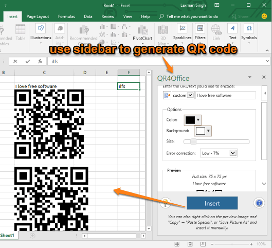 Create Qr Codes In Excel Or Any Spreadsheet 55 Off