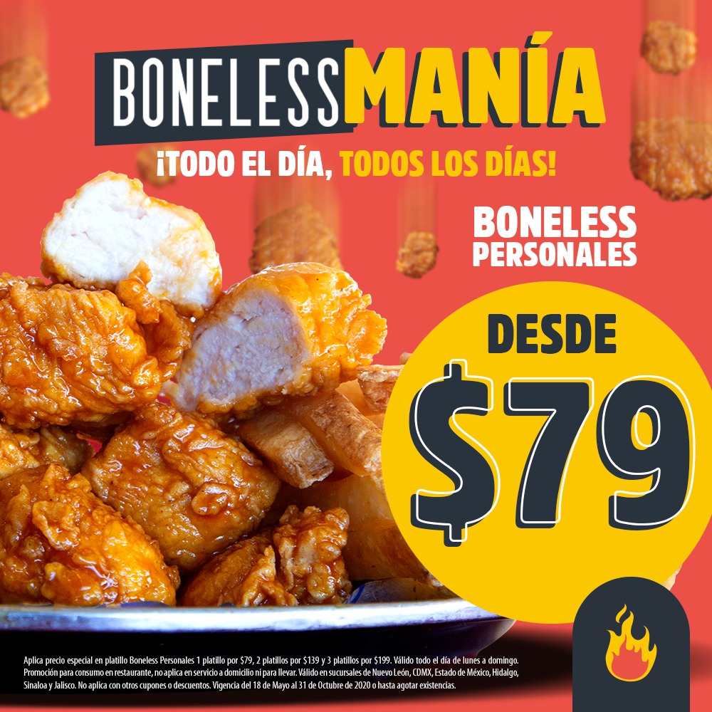 Arriba 85 Imagen Las Alitas Boneless Promocion Abzlocal Mx
