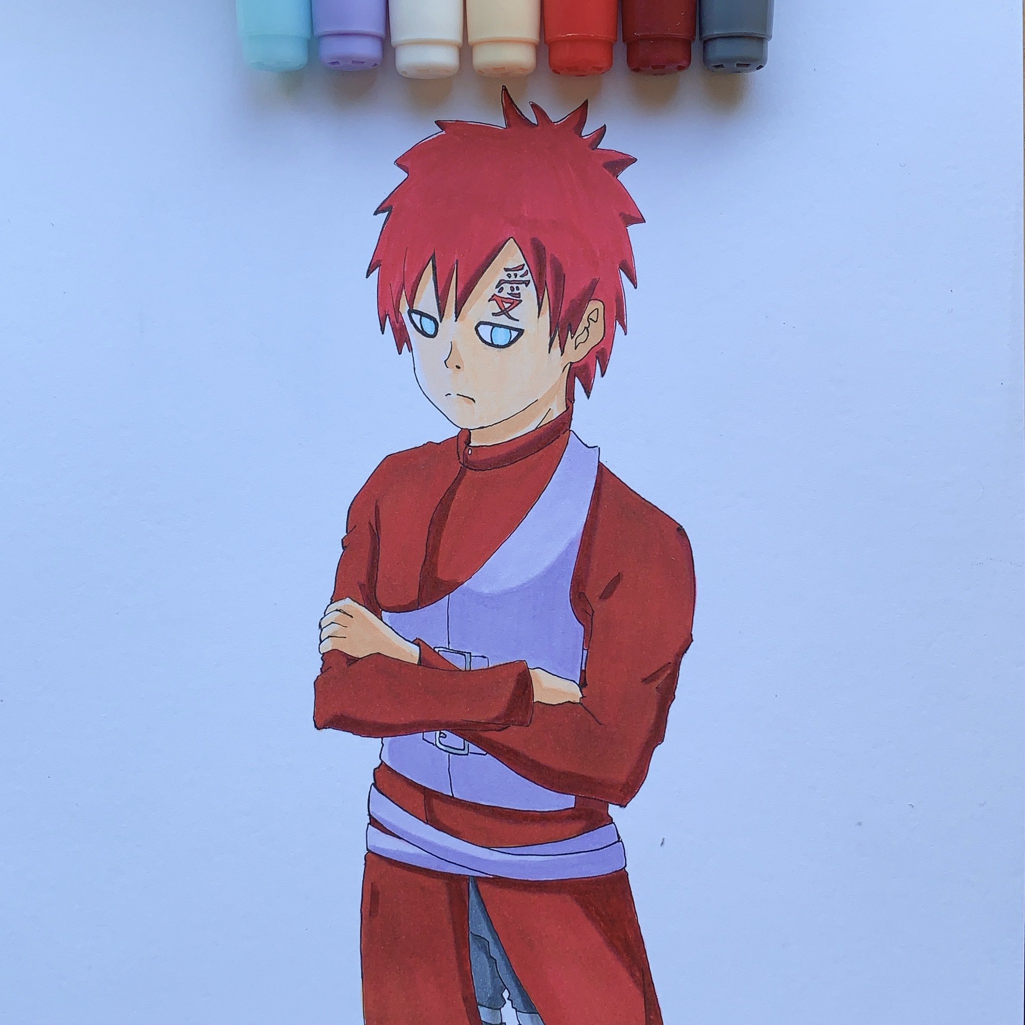 Naruto Shippuden Gaara Drawing