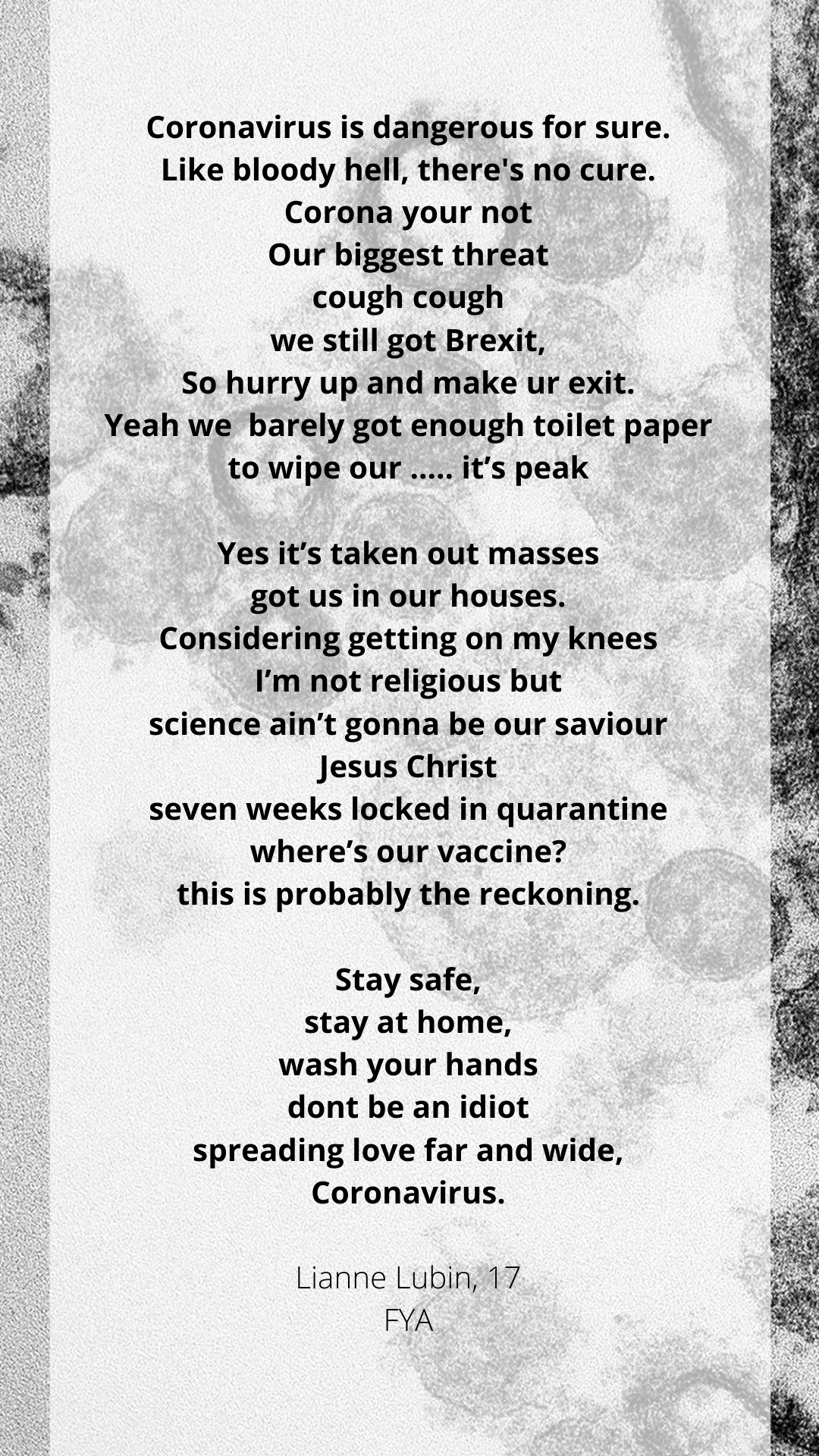 Fitzrovia Youth in Action on Twitter: "And finally, Lianne's # ...