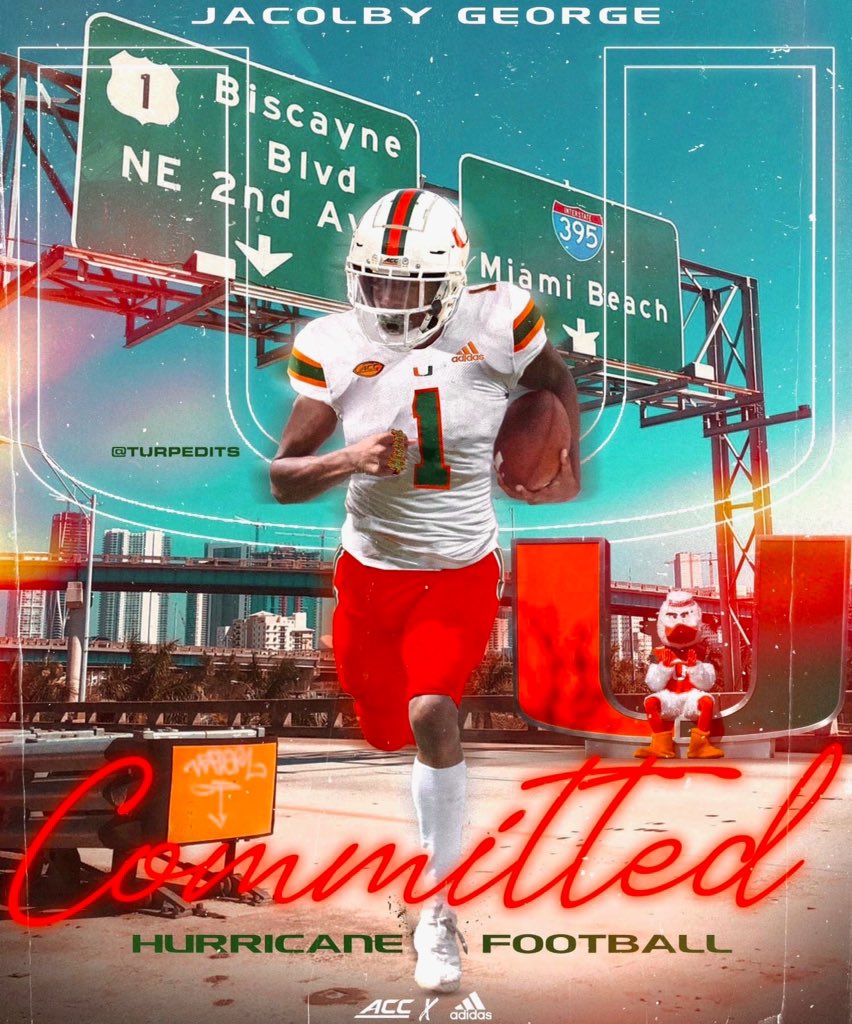 2021 4* WR Jacolby George has committed to the Miami Hurricanes : r/CFB