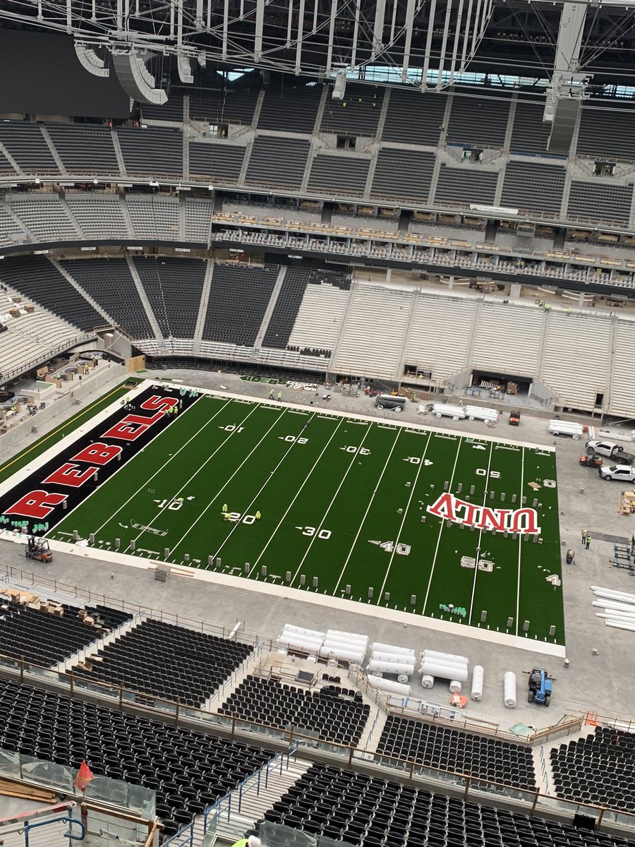 UNLV Field going in at Allegiant Stadium : r/CFB
