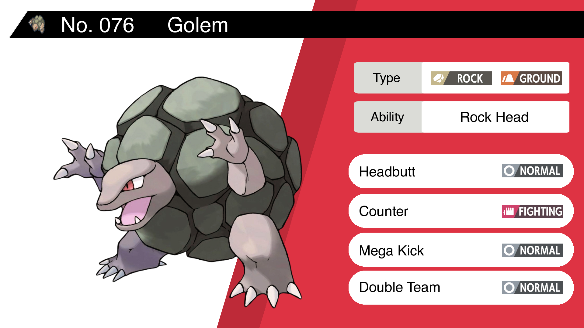 Golem Mega Evolution