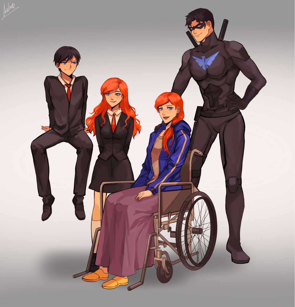Dick Grayson And Barbara Gordon Young Justice