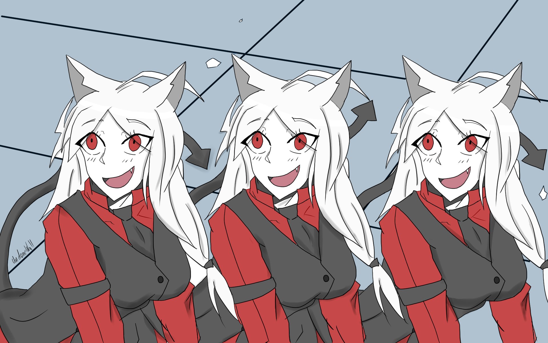 UndoneWall on Twitter: "Cerberus Moon #Helltalker #Helltakerfanart #ヘルテイカー #cerberus_helltaker # ...