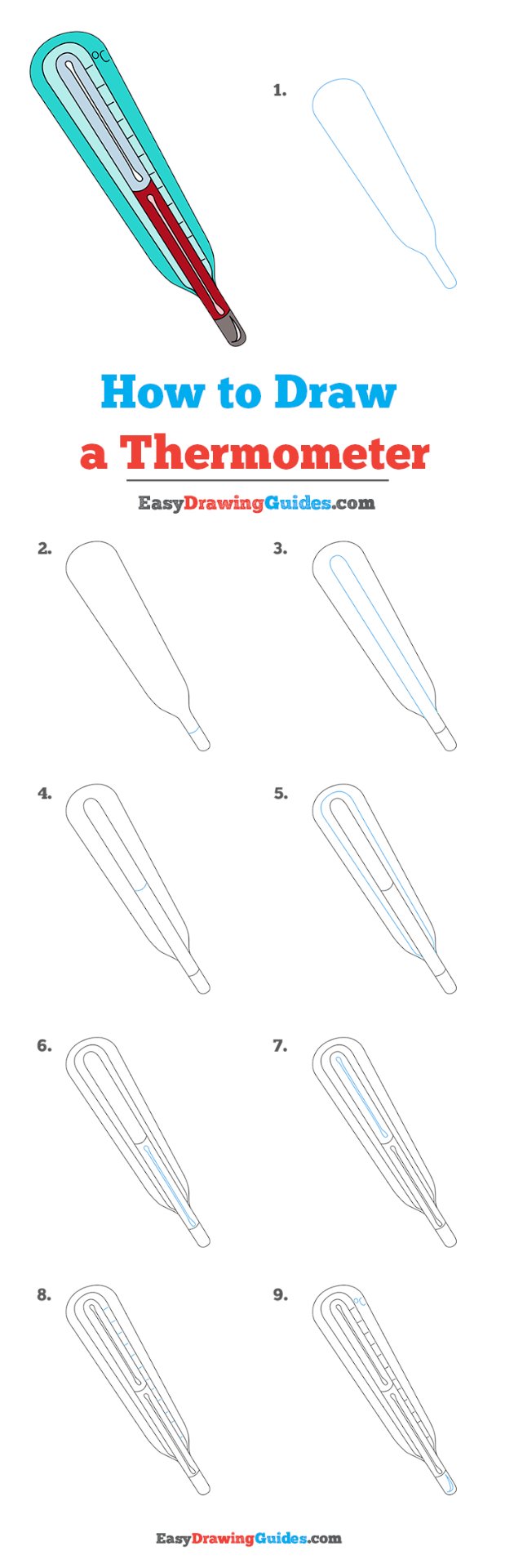 How To Draw A Thermometer