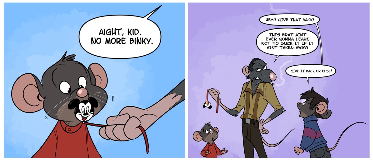 「Binky Issues #furryart #furry #rat #rats」|Trying Againの漫画