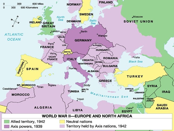 Axis Powers Map 1942