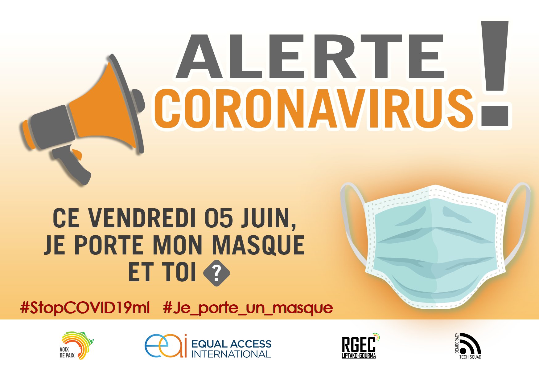 EqualAccessMali on Twitter: "Ce Vendredi 05 Juin, portons nos masques ...