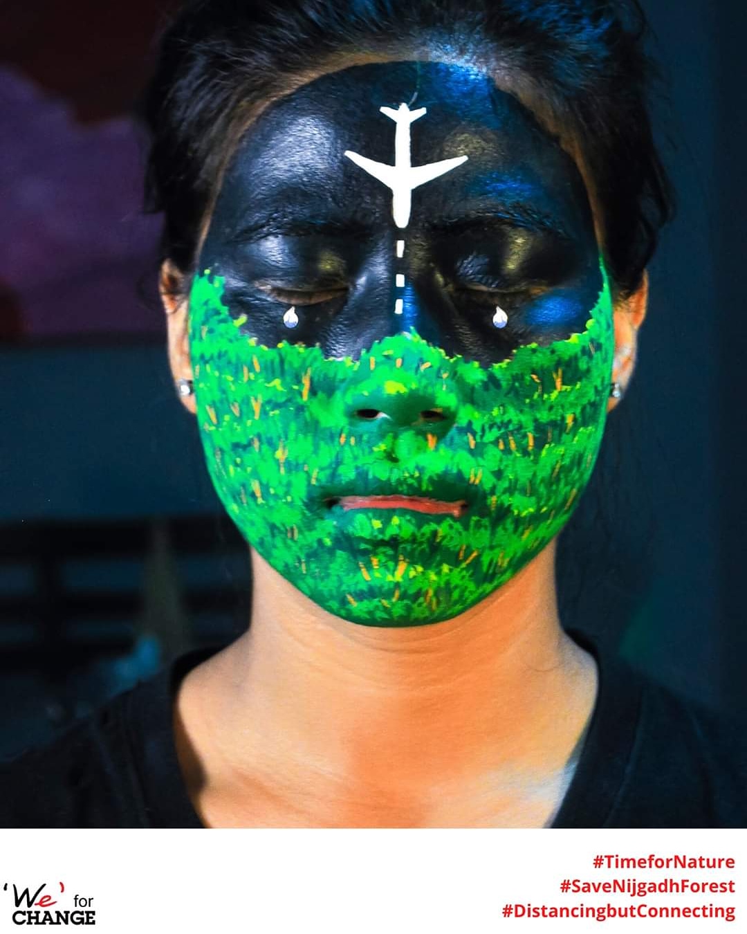 Face Painting On Save Water